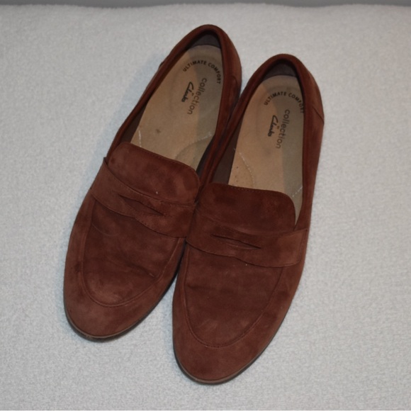 Clarks | Shoes | Womens Clarks Brown Loafers Size | Poshmark